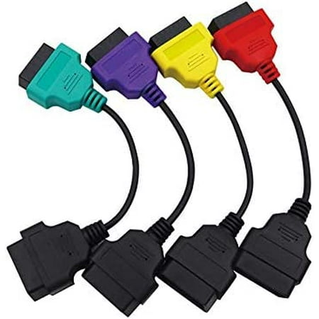 Four Color OBD-II Diagnostic Adapter, OBD2 Connector for FiatECU ...