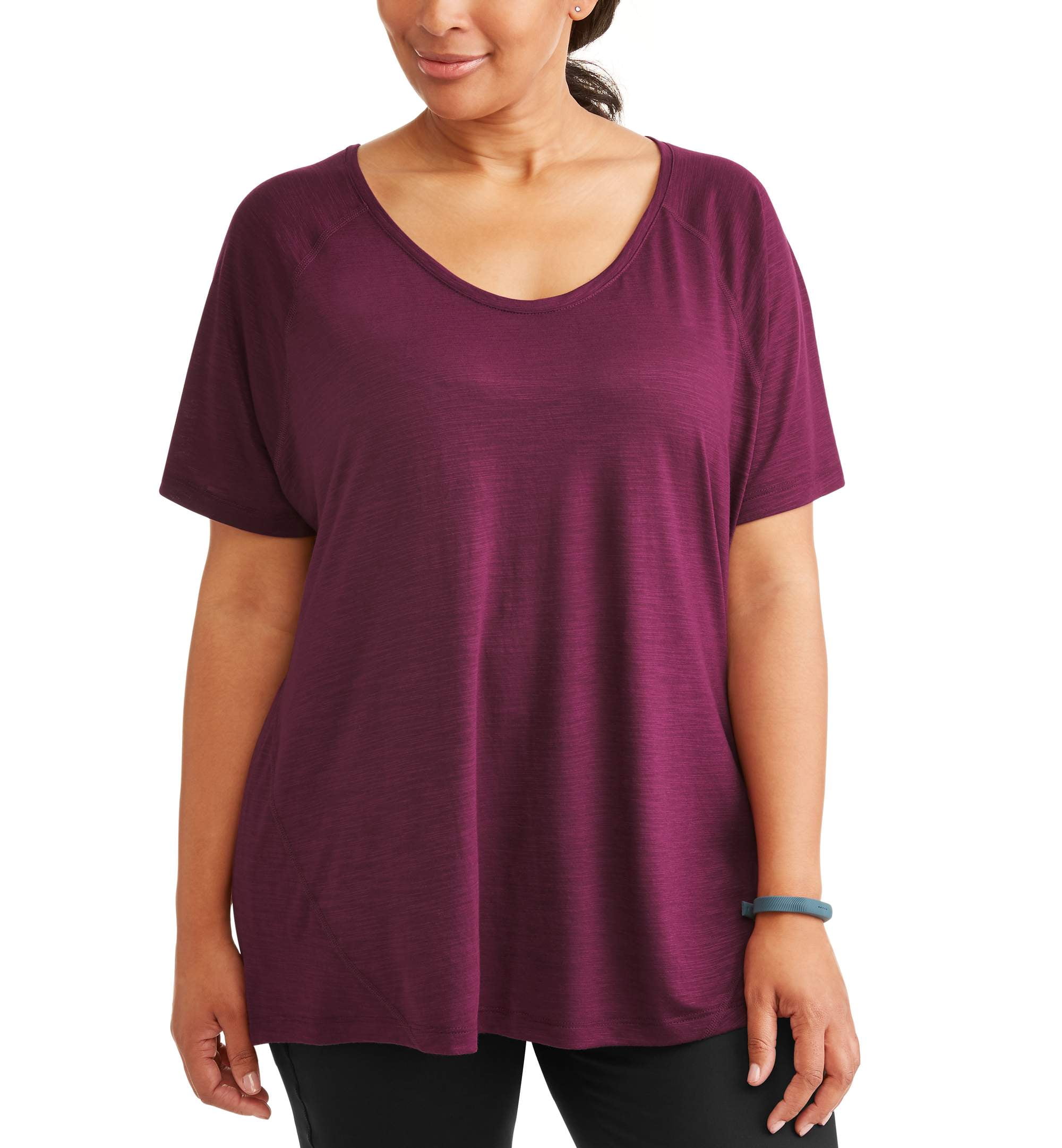 Terra & Sky Women's Plus Size Scoop Neck T-Shirt - Walmart.com