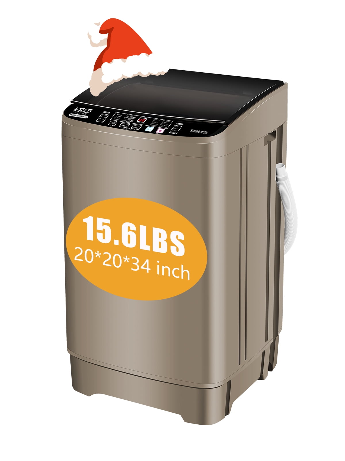 Buy Full-Automatic Washing Machine 15.6 lbs Krib Bling Portable Compact ...