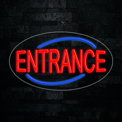 Entrance LED Neon Sign 28"L x 16"H #34199 - Walmart.com