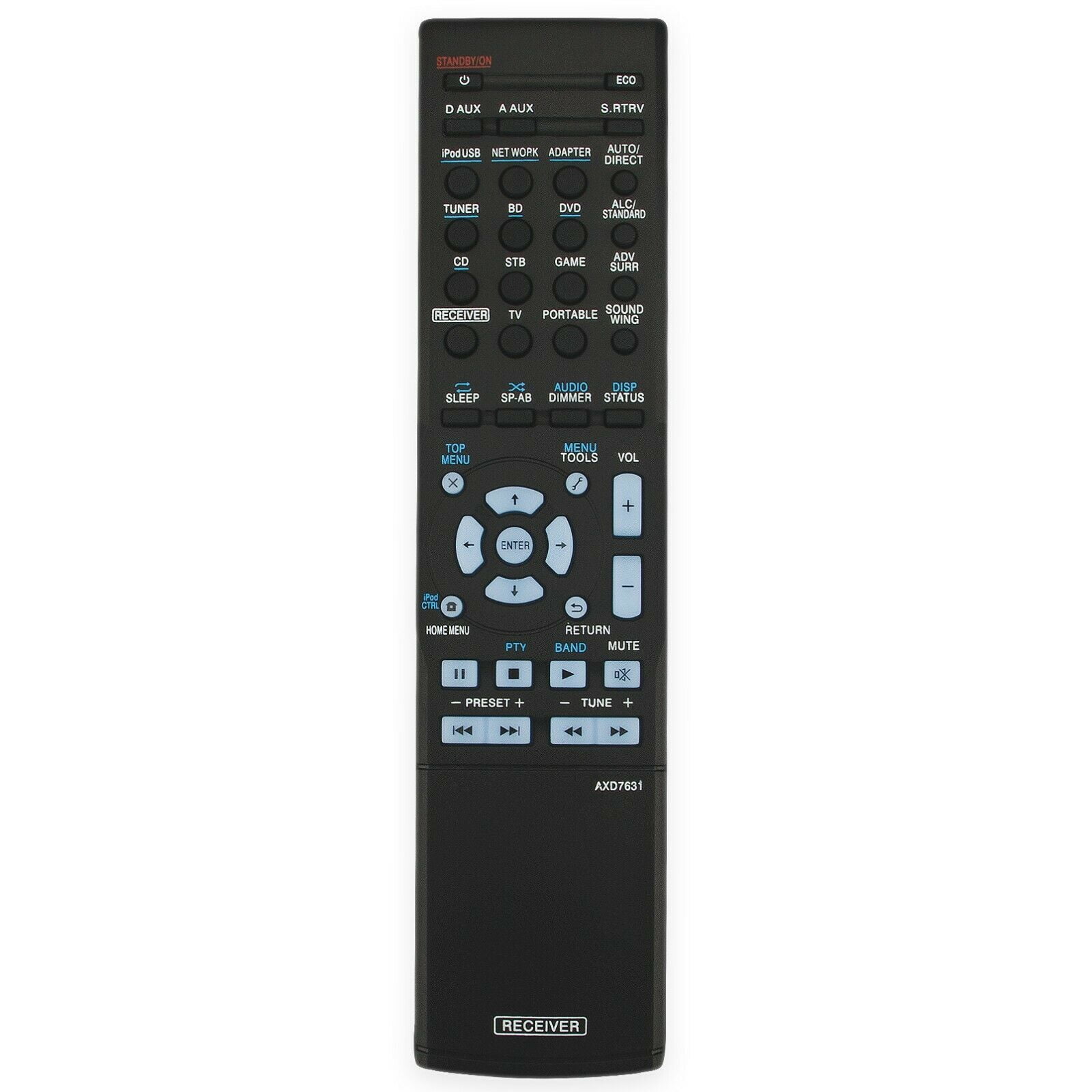 New AXD7631 Replace Remote for Pioneer AV Receiver VSX-S300 VSX-S500 ...