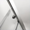 60 W x 72 H Soft Silver Glass Single Sliding Shower Enclosure Modern ...