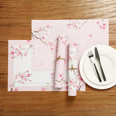 Romanstile Vinyl Placemats Set of 6, Dark Grey PU Table Mats 12X18 in ...