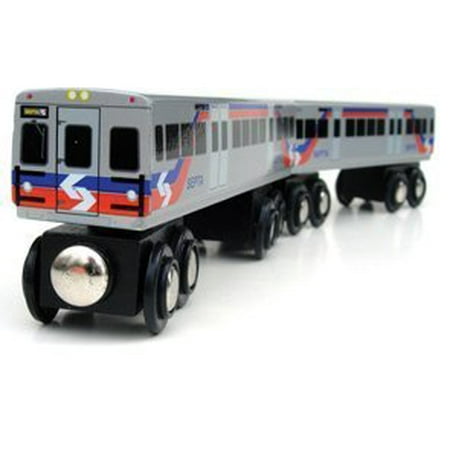 Munipals Septa Regional Rail Silverliner V -- 2 Car Set Wooden Commuter ...