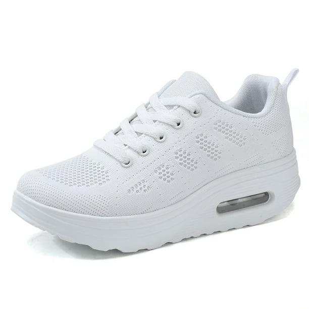 XIDISO Fashion Women Mesh Casual Shoe Thick Bottom Rocking Shoe Student ...