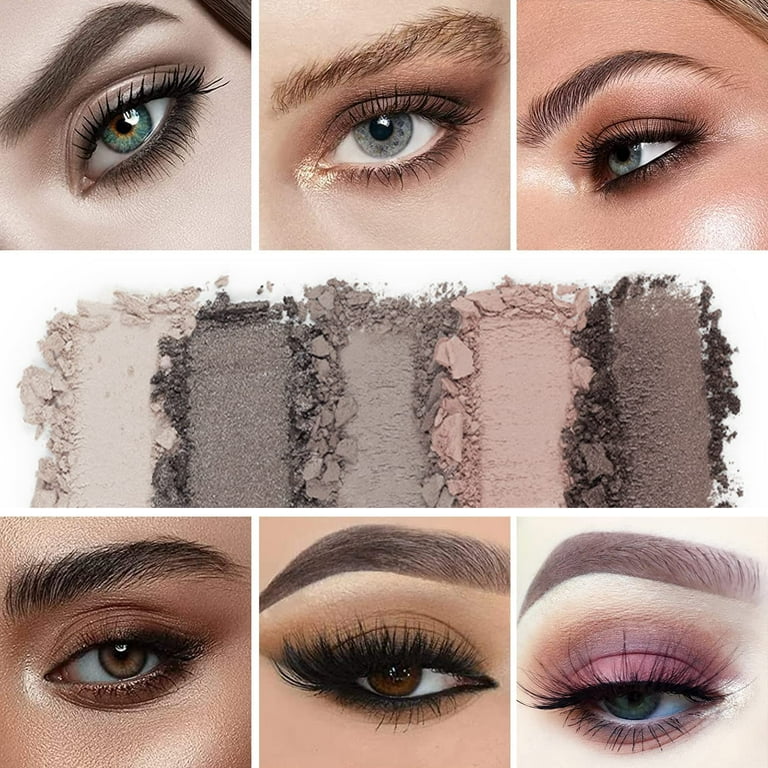 Firstfly 10 Colors Natural Matte Naked Eyeshadow Palette Nude Smokey Highly Pigmented Eye Shadow Waterproof Long Lasting Neutral Blendable Palette