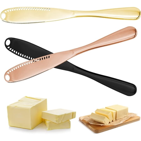 piece butter knife stainless steel butter cutter 3 in 1 butter spreader ...