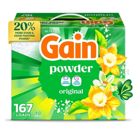 Gain Original Scent Powder Laundry Detergent - Walmart.com