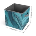 10.6in Folding Storage Box Solid Material Handle On Both Sides For Easy ...