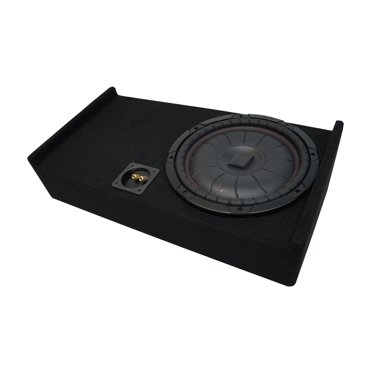 2009-2015 Ford F-150 Super Crew Truck Kicker Comp C12 Single 12" Custom Seat Cab Speaker Sub Box ...