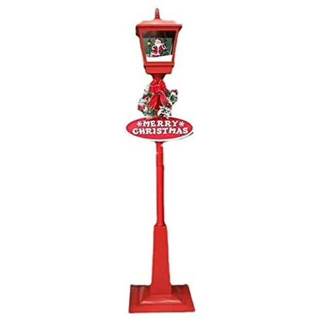 yayagoli 20/50cm LED Lighted Christmas Street Lamp Cute Cartoon Santa ...