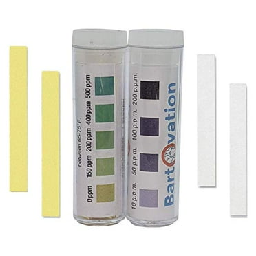 Chlorine Sanitizer Test Strips Food Service 0-500 ppm (200 Strips ...