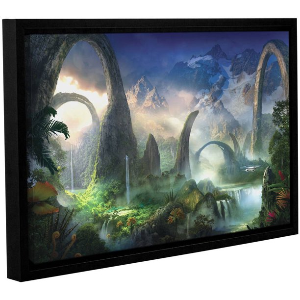 ArtWall Philip Straub "Great North Road" Gallery-wrapped Floater-framed ...