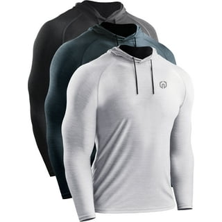 Real Essentials 3 Pack: Men's Dry-Fit Active Quarter Zip Long Sleeve ...