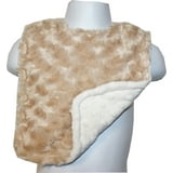 Lil' Cub Hub Cream Dimple Dot Minky with Camel Rosebud Swirl Minky ...