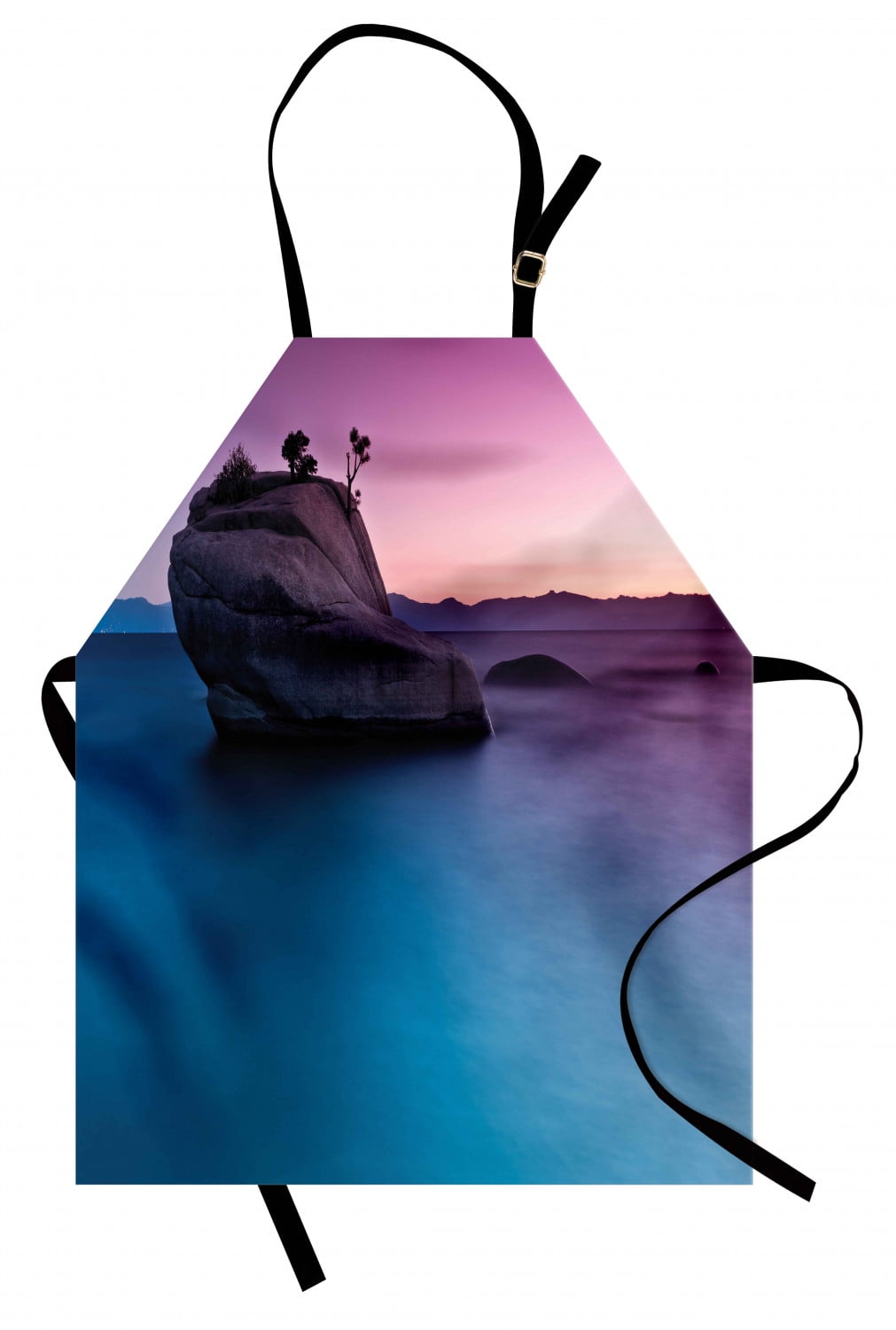 Nature Apron Bonsai Rock in Lake Tahoe Tropical Surreal Scenery Exotic ...