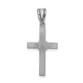 14k White Gold Diamond Cross Pendant Necklace for Men and Women ...