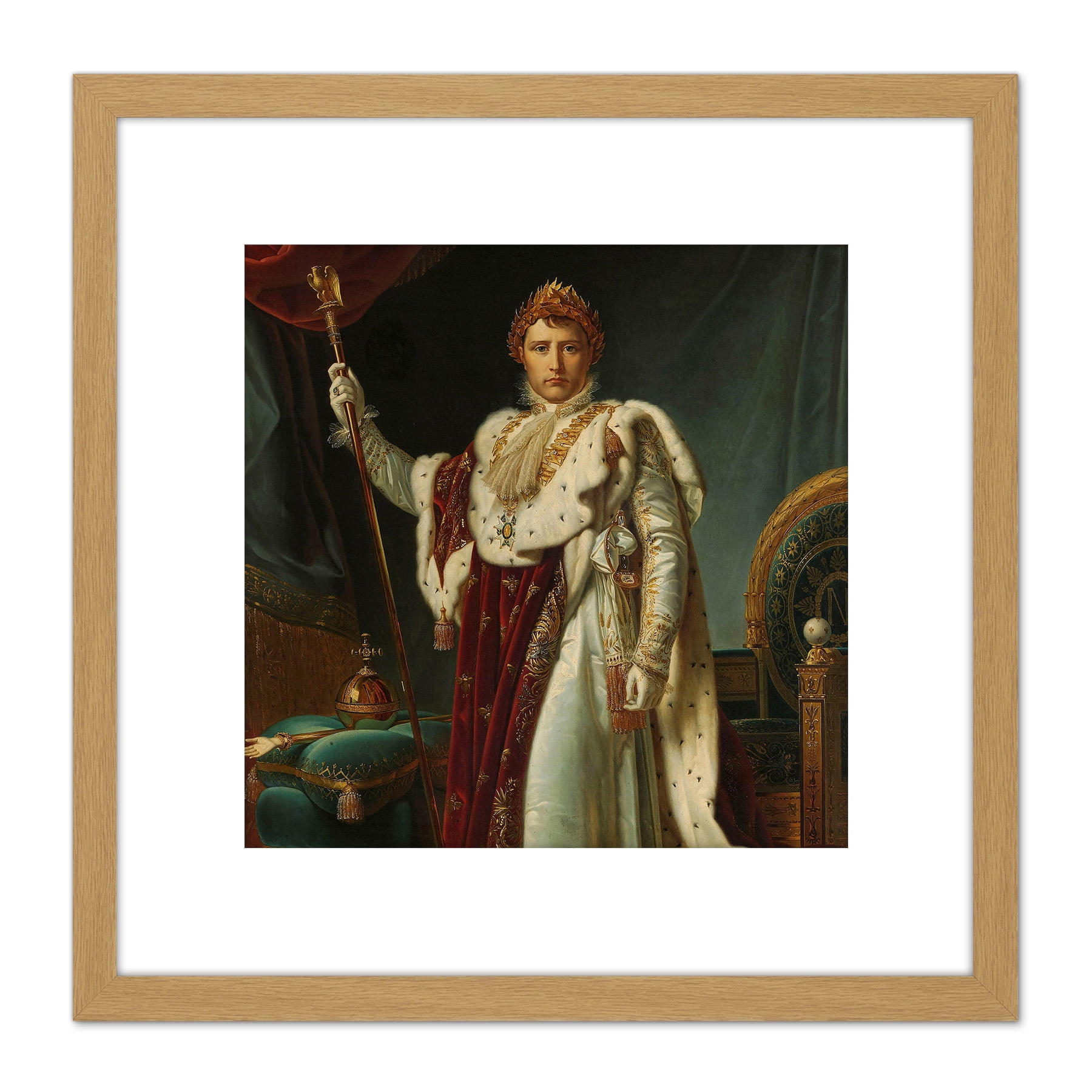 Gerard Portrait Emperor Napoleon I Bonaparte 8X8 Inch Square Wooden ...