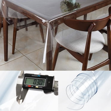 DiamondHome Clear Vinyl Tablecloth Protector Waterproof/Oil-Proof easy ...