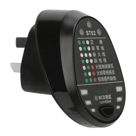 Haofy Power Socket Tester,Circuit Polarity Detector,ST02 LED Display ...