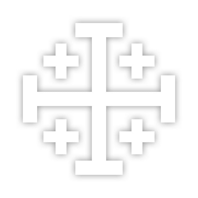 Jerusalem Cross Sticker Decal Die Cut - Self Adhesive Vinyl ...