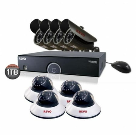 Revo America R165B4ED4E-1T 16-Channel 1TB 960H DVR Surveillance System ...