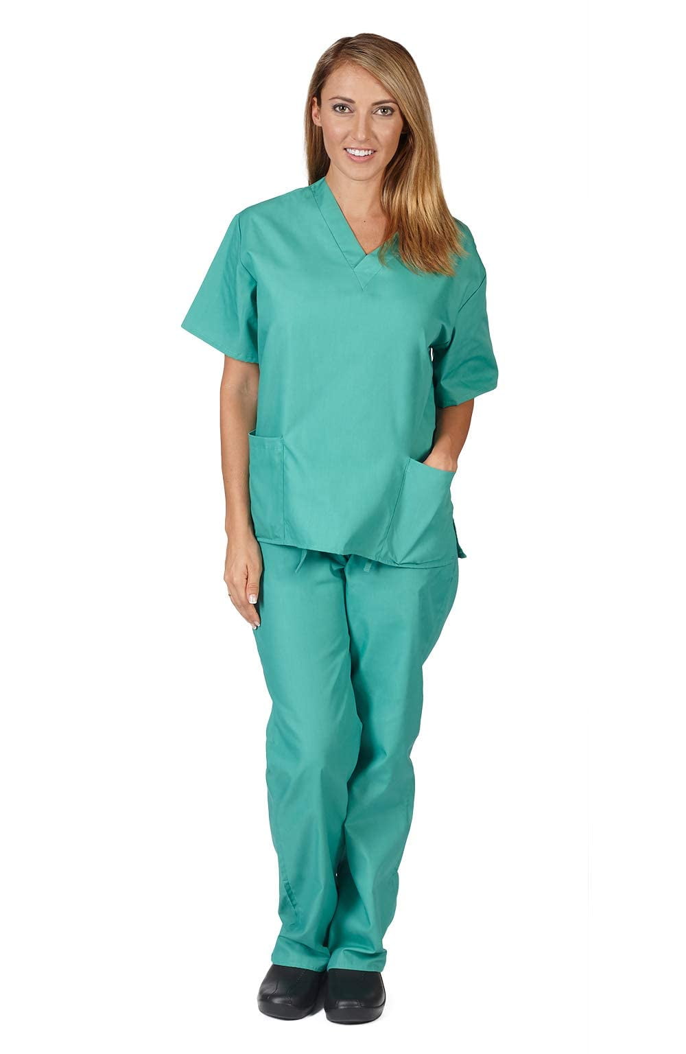 ACTIVE UNIFORMS Women Scrub Set Medical Scrub Top and Pants (Sergical ...