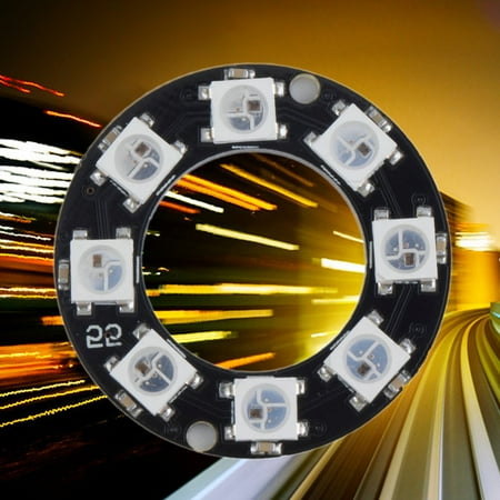 LED Ring 8 x WS2812B 5050 RGB Integrated Drivers Arduino 8 Bit Y45 Led ...