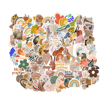 VSCO Stickers 100 Pack pink I Cute Stickers Waterproof 100% Vinyl ...