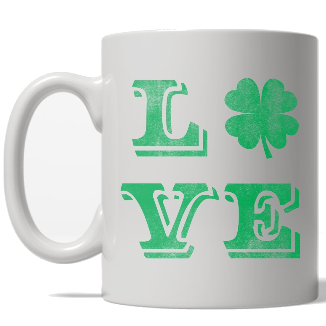 Clover Love Mug Cool St Patricks Day Shamrock Coffee Cup - 11oz ...