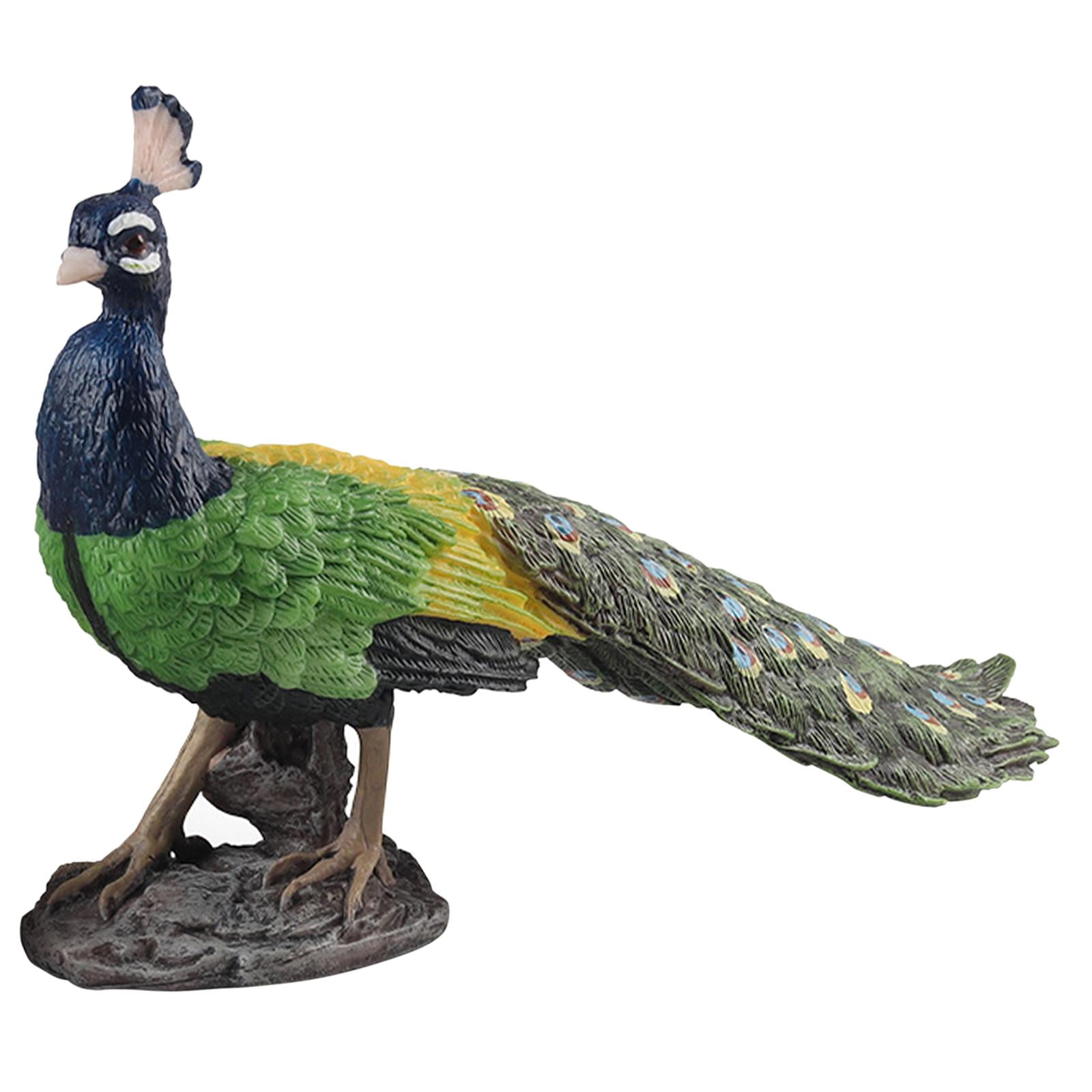 Peacock Figures Figurines Miniature Statues for Classrooms Reward Yard ...