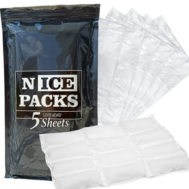 Vakly Refillable Ice Bags with Clamp Closure - Soft Reusable Icepack ...