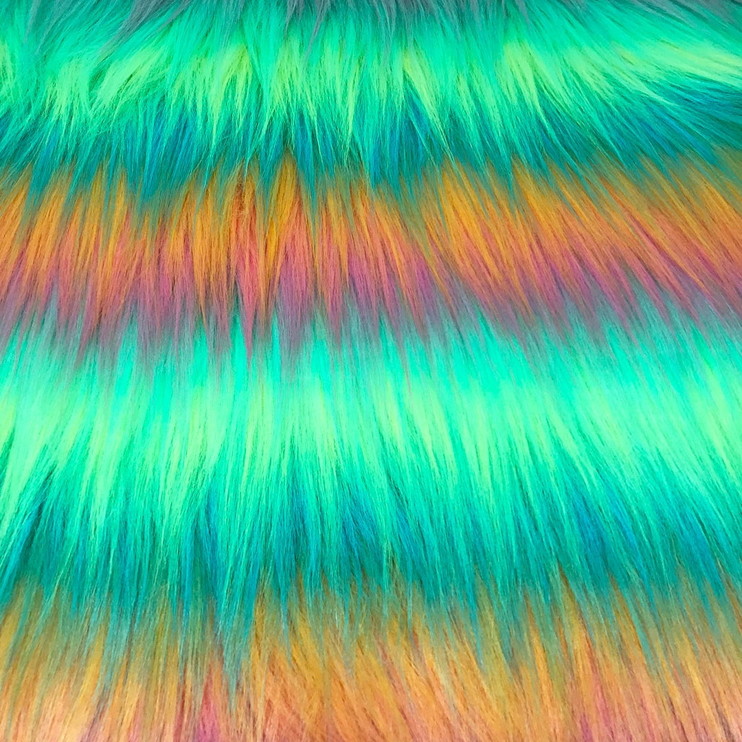 Rainbow Soft Long Hair Fur - Walmart.com