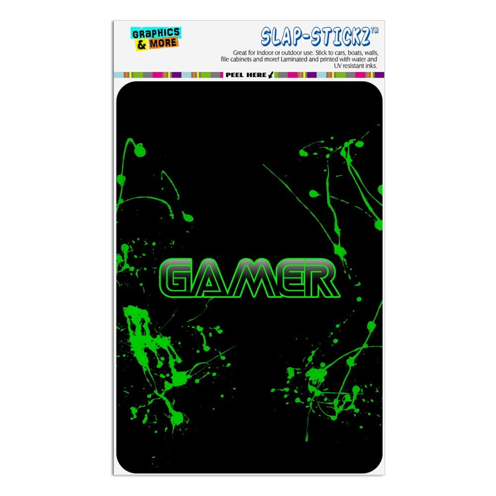 Gamer Paint Splatter Gaming Geek Home Business Office Sign - Walmart.com