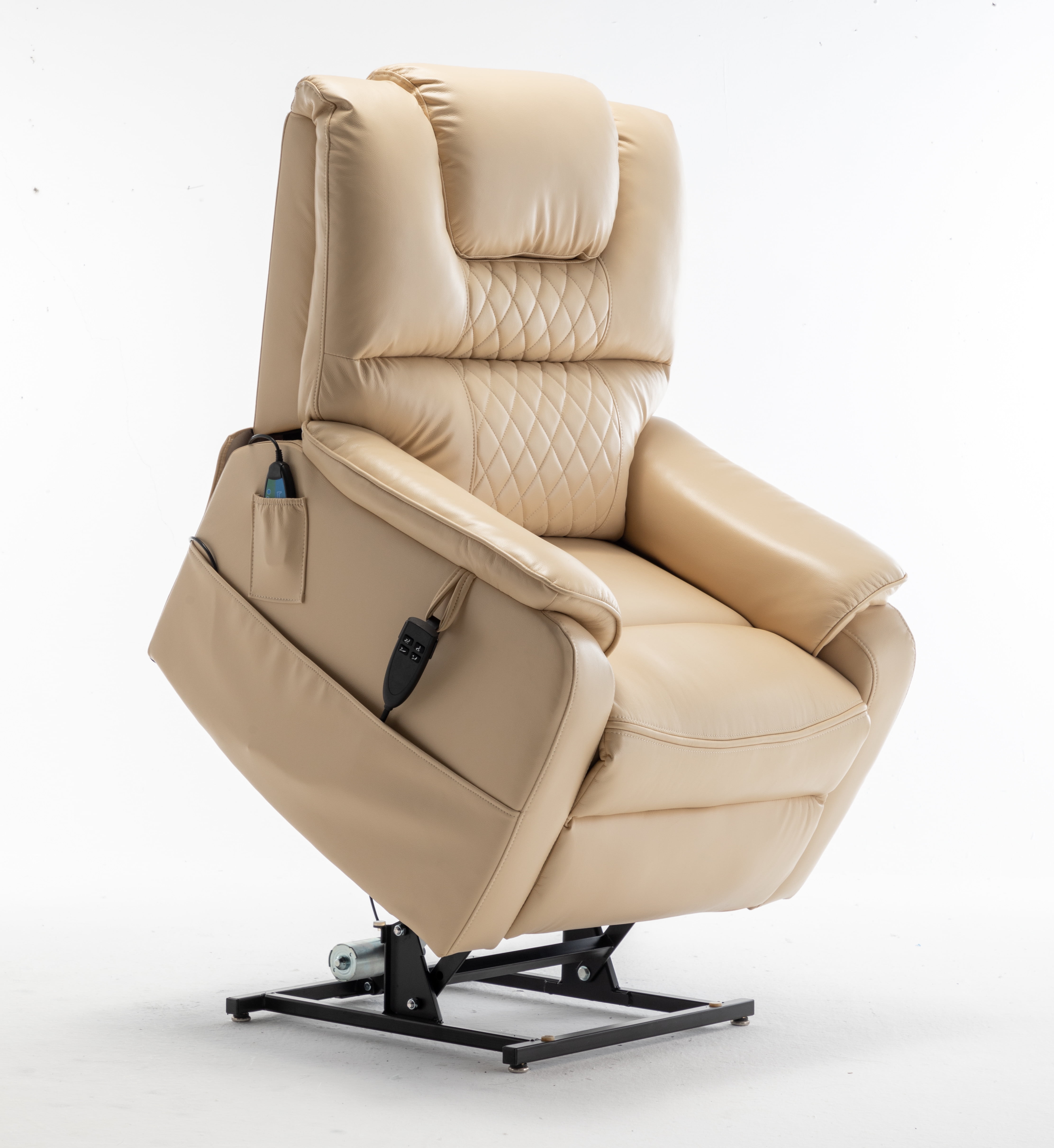 Single Leather Recliner Chair with Remote Control, Recliner Chair for ...