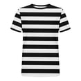 DDAPJ pyju Men's Color Block Striped T Shirt Big and Tall Crew Neck ...