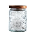 Japanese Style Glass Storage Jar with Airtight Sealed Lid, Borosilicate ...