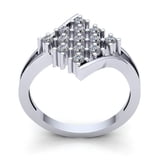 Genuine 1ct Round Cut Diamond Ladies Unique Fancy Anniversary ...