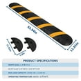 Towallmark 2 Pack 6FT Speed Bumps for Road, Heavy Duty 25,000 Lbs ...