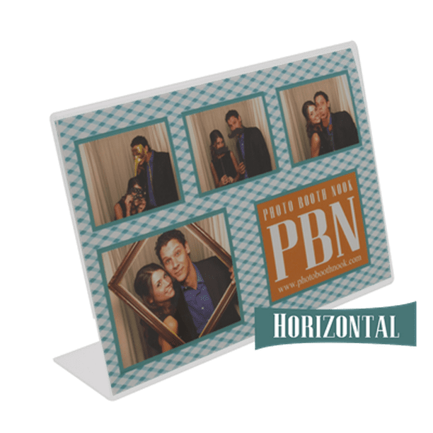 PHOTO BOOTH NOOK Landscape 6x4 Acrylic Photo Frame, Sign Holder, Set of ...
