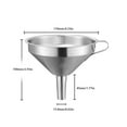 Stainless Steel Funnel with Fine Mesh Filter Durable Rust Proof Kitchen ...