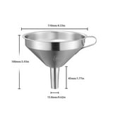 BAOQIN Stainless Steel Kitchen Funnel, Kitchen Funnel for Filling Bottles Multi-Use Premium ...
