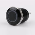 12Mm Metal Button Switch For Light, Self-Reset Flat Head Momentary ...