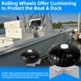 12 Inch Black Corner Mount Dock Bumper Boat Docking Fender - Walmart.com