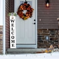 Outdoor Welcome Sign for Front Door, 47"x8" Large Rustic Farmhouse Wood ...