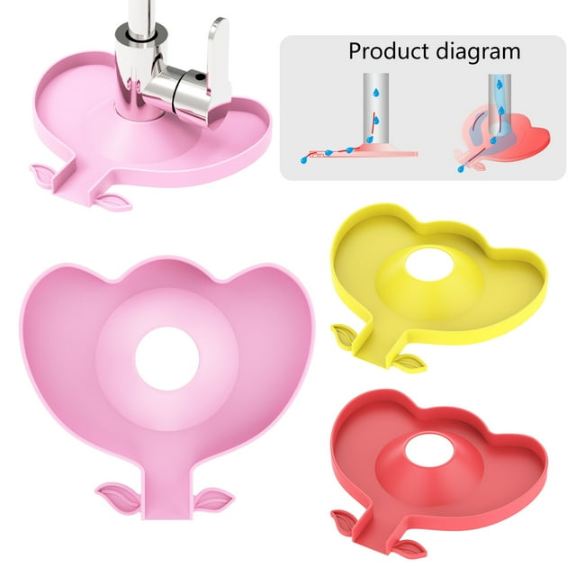 Splash Drain Mat Exquisite Shape - Heat-Resistant Silicone Countertop ...