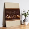 Coffee Time Beans Canvas Wall Art for Living Room, Desserts Vintage ...