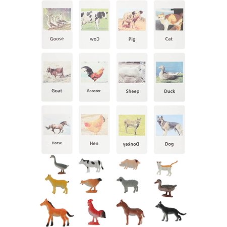 Animal Model Card Animal Match Cards Miniature Animals Model with ...