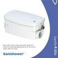 Saniflo Sanishower Residential Gray Water Drain Pump System, Medium ...