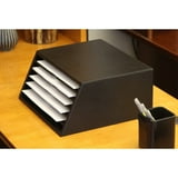 Classic Black Leather Vertical Letter Sorter - Walmart.com